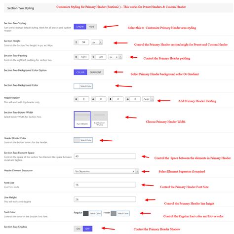 Header Styling Apressthemes Doc