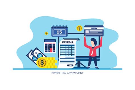 급여 소득 개념 급여 지불 연간 보너스 종이 계산기로 지급 경영자에 대한 스톡 벡터 아트 및 기타 이미지 경영자 경제 계산기 Istock