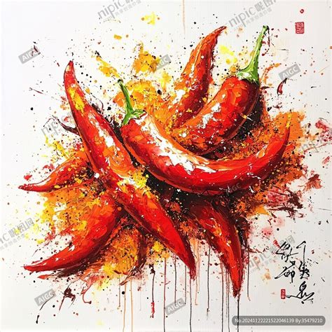 Ai创作图辣椒无框画 工笔画辣椒 辣椒装饰画 小米椒手绘素材 手绘蜀椒 小米辣手绘 创意海报辣椒 辣椒插画场景图 辣椒酱壁画 大画幅晒辣椒 辣椒创意海报 辣椒手绘图 红辣椒挂图 手绘辣椒酱店