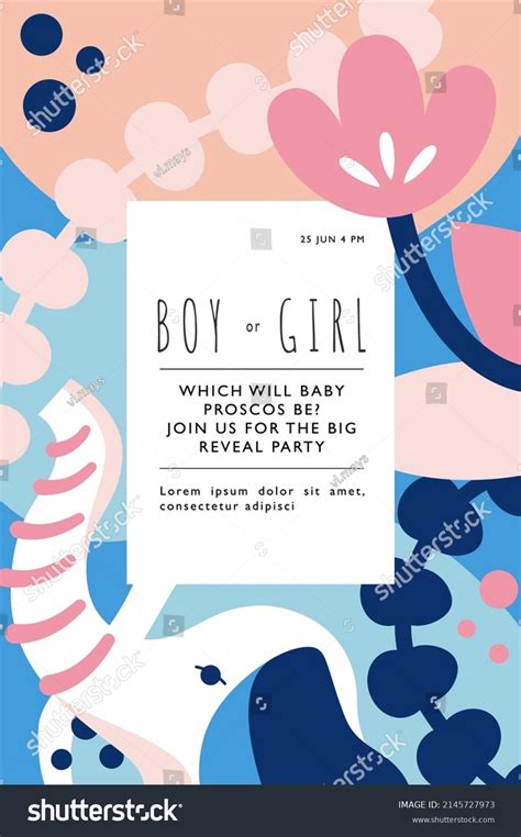 Babe Girl Invitation Template Sexual Revelation Stock Vector Royalty Free Shutterstock