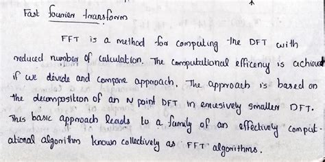 fast fourier transform fft network theory fast dounit nanstorm fft
