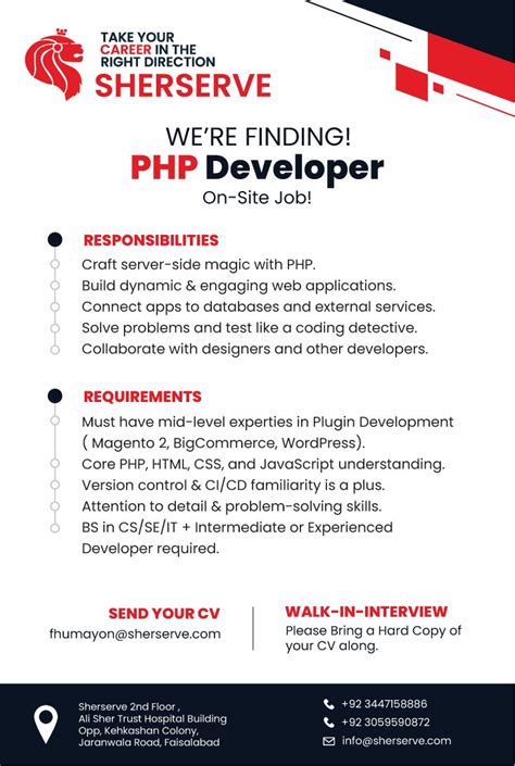 Faisal Humayon On Linkedin Wearehiring Phpdeveloper Faisalabadjobs