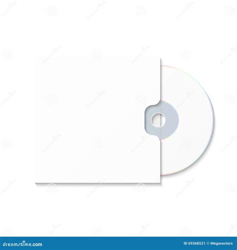 Cd Cover Template Dwd Box For Cd R Stock Vector Illustration Of