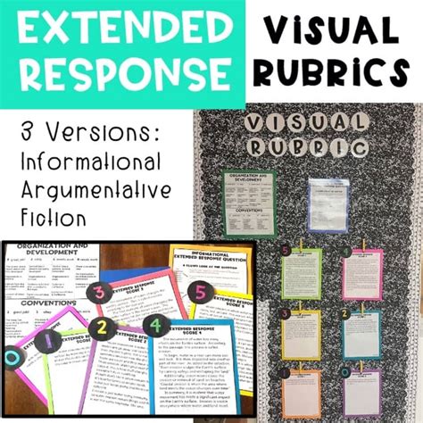Extended Response Visual Rubric Staar Ecr Examples By Write Moments