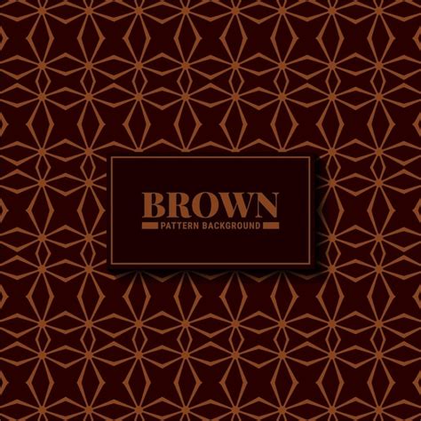 Premium Vector Brown Abstract Geometric Pattern Design