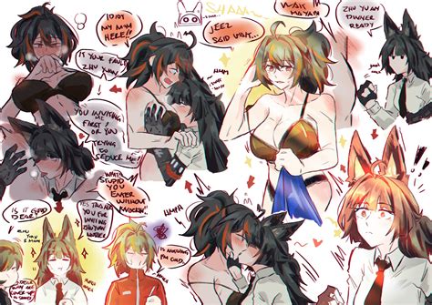 Hoshimi Miyabi And Zhu Yuan Zenless Zone Zero Drawn By Viroshi Danbooru