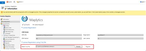 Register Maplytics License In Your Dynamics Crm Microsoft Dynamics