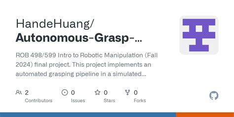github handehuang robotic manipulation final project autonomous grasp from point cloud rob