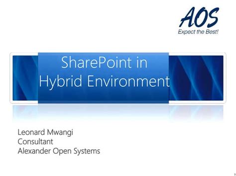 Sharepoint Hybrid Environment Ppt