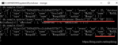 mongodb数据插入、删除、更新、批量更新某个字段 mongodb批量更新某个字段 csdn博客
