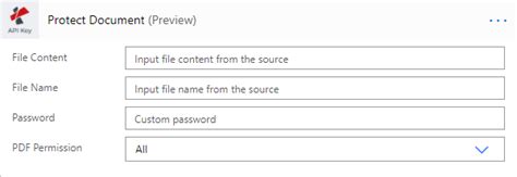 protect pdf documents with power automate