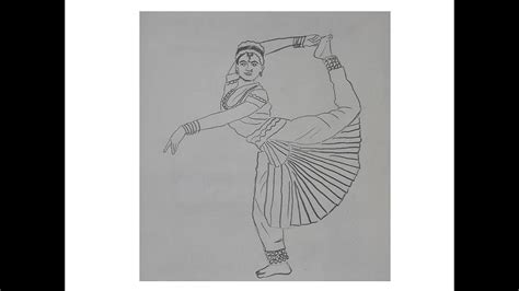 Bharatanatyam Poses Sketch
