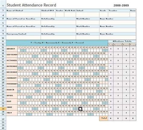 Exemplary Html Code For Attendance Sheet Babe Contract Template