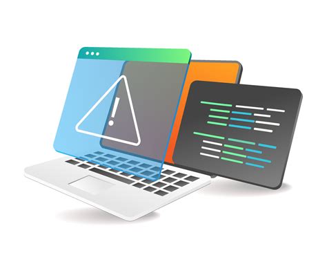 Warning In A Computer Programming Language Vector Art At Vecteezy