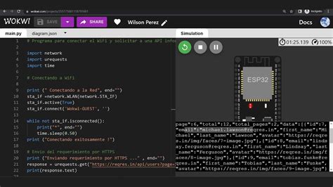 Montaje 20 Programado Un ESP32 Y Conectando A WiFI En Wokwi Con APIs YouTube