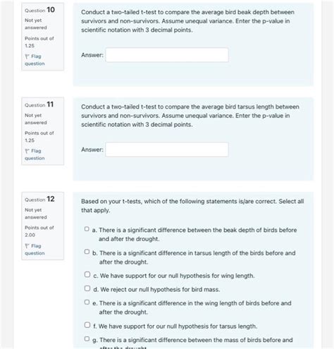 Conduct A Two Tailed T Test To Compare The Average
