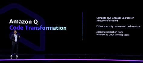 [速報] amazon q code transformationが利用可能になりました preview awsreinvent