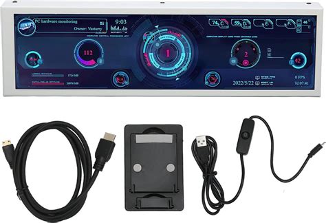 Computer Temp Monitor 8 8 In Ips Theme Editor 1920x480 60hz Usb Power Supply