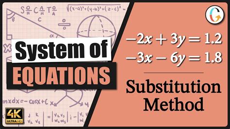 How To Solve A System Of Linear Equations Using The Substitution Method Youtube