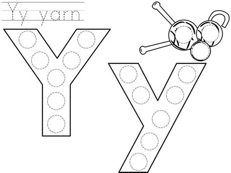 Do A Dot Letter Y Printable Funny Crafts Artofit