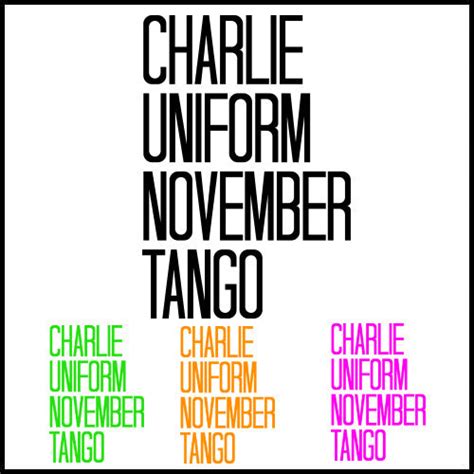 Charlie Uniform Cunt Ts