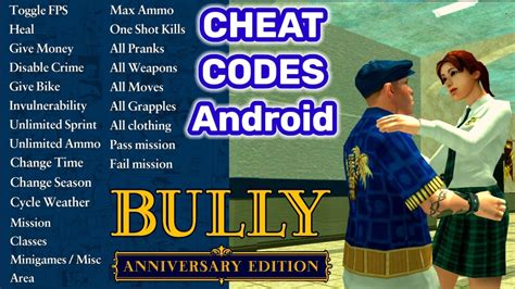 Bully anniversary edition android cleo cheats | Bully anniversary edition android cheat codes ...