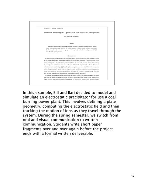 modeling and simulation an interdisciplinary project based first