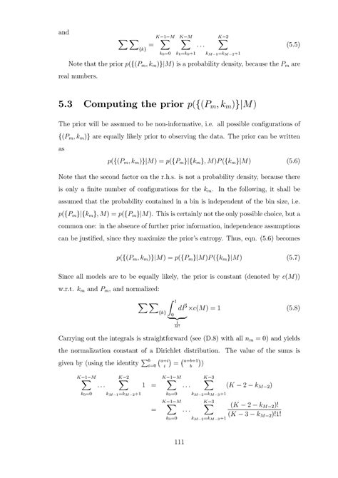 Bayesian Behaviour 3 And ∑ ∑ K K−∑ 1 −m K 0 K∑−m K 1 K 0 K∑− 2 Km − 1 Km − 2