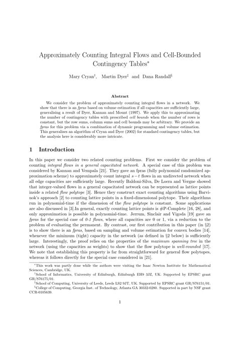 [pdf] approximately counting integral flows and cell bounded