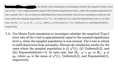 Solved Ref The T Test Is Approximately Equal To The Nominal Chegg