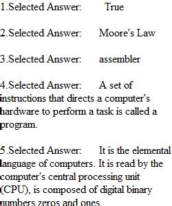 CSCI Introduction To Computers