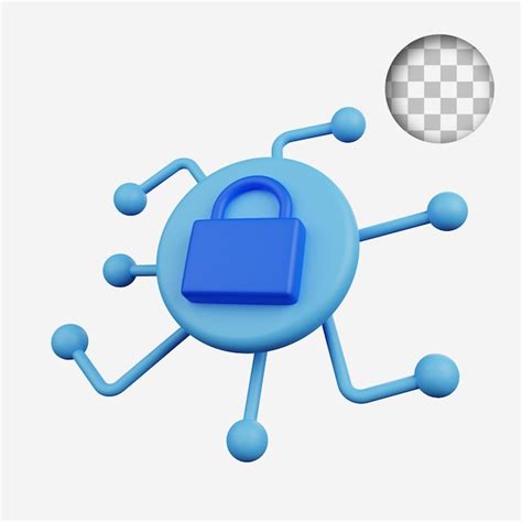 Premium Psd 3d Render Concept Technology Icon Padlock