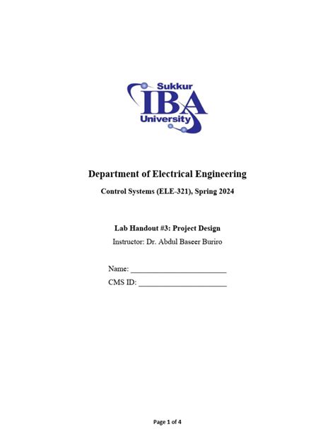 Lab 3 Project Design Pdf Icon Computing Information Technology