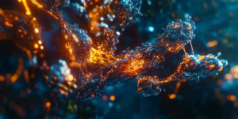 A Mesmerizing Futuristic Ai Driven Self Healing Materials Technology Displaying Glowing