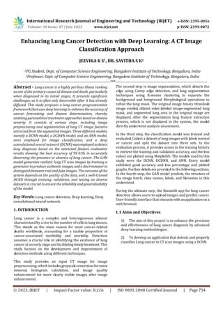 Enhancing Lung Cancer Detection With Deep Learning A Ct Image Classification Approach Pdf