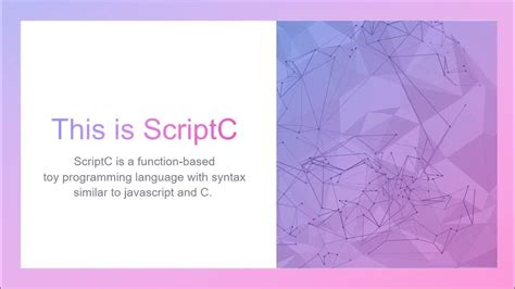 This Is Scriptc Cs50x Final Project Youtube