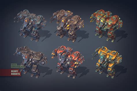 mech constructor heavy robot 3d robots unity asset store