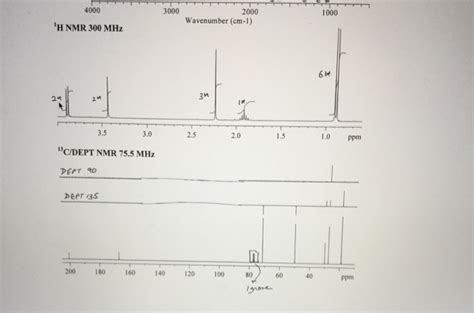 solved 5 for the two sets of spectroscopic data provided