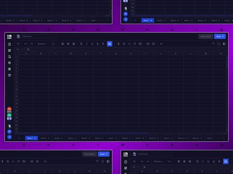 Spreadsheet Uxui Dark Mode By Deeb Pro Design Team On Dribbble
