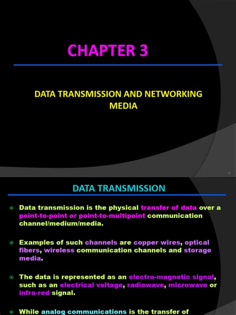 Dec30023 Chapter 3 Data Transmission And Networking Media Pdf Multiplexing Duplex
