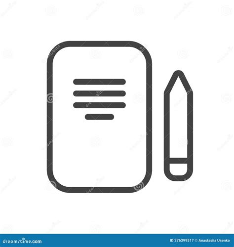 Outline Style Ui Icons Education And School Class Collection Vector
