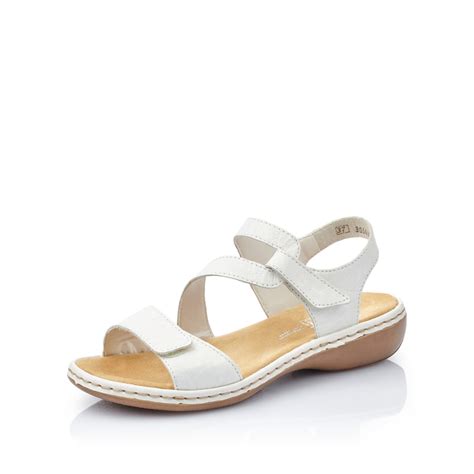 Rieker Womens Sandal White 659c7 80