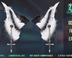 Goth Fox Ears VRModels D Models For VR AR And CG Projects