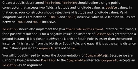 Solved In Java Create A Public Class Named Position Position Should Define A Single Public