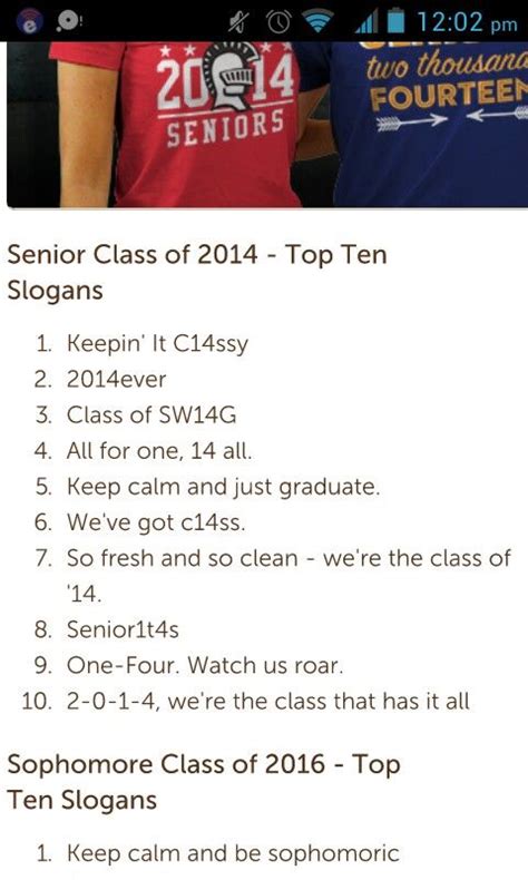 2014 Graduating Class Slogans The 25 Best Senior Class Quotes Ideas