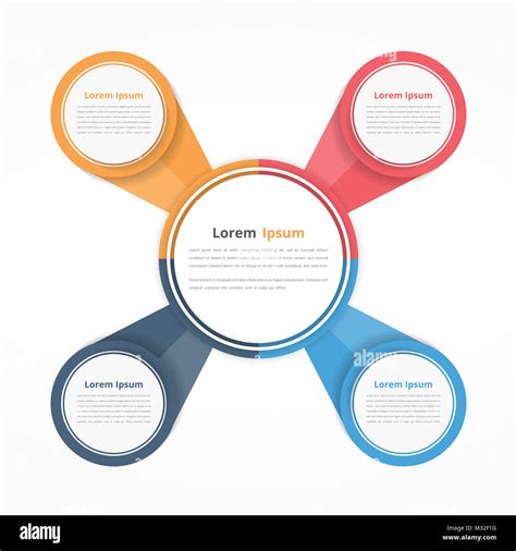 Circle Diagram With Four Elements Steps Or Options Flowchart Or