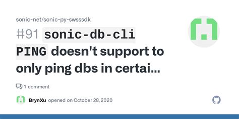 `sonic Db Cli Ping` Doesnt Support To Only Ping Dbs In Certain Redis Server Instance · Issue
