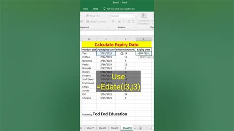 How To Calculate Expiry Date Of Products In Excel Tips And Tricks From