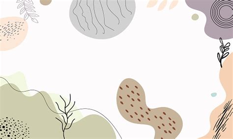 손으로 그린 추상적인 모양과 식물 모티프가 있는 디자인 템플릿 0명에 대한 스톡 벡터 아트 및 기타 이미지 0명 3차원 형태 개념 Istock