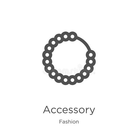 accessory icon vector from fashion collection thin line accessory